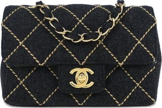 Chanel 2003 Wild Stitch Schultertasche - Grau