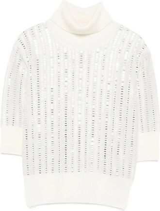 Ermanno Scervino Embellished Turtleneck Top