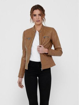 Only Jacke aus Kunstleder Bandit 15081400 Braun Regular Fit