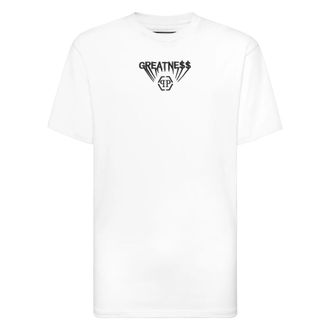 Philipp Plein Rundhals-T-Shirt Greatness - - Tops - Herren - Wei&szlig; - 2XL
