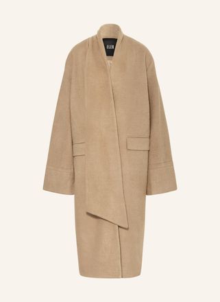 Eleh Eleh Mantel Mit Fixiertem Schal braun