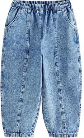 Next Fille Jean Bouffant 100% Coton à Enfiler Jean Bleu Moyen 15 Ans