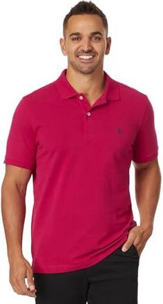 U.S.Polo Association Polo Classique pour Homme, Fermeture à Deux Boutons, Chemise de Golf Tendance dété, Framboise v, Taille XL
