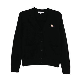 Maison Kitsun&eacute; Schwarzer Pullover mit Stil - - Knitwear - Damen - Schwarzk - M