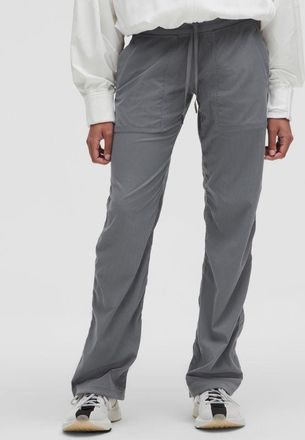 lululemon Dance Studio Hose mit mittelhohem Bund Volle L&auml;nge f&uuml;r Frauen - Gr&ouml;&szlig;e 12 in Solar Grey