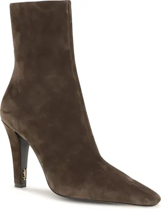 Saint Laurent Jill Ankle Boot - Brown