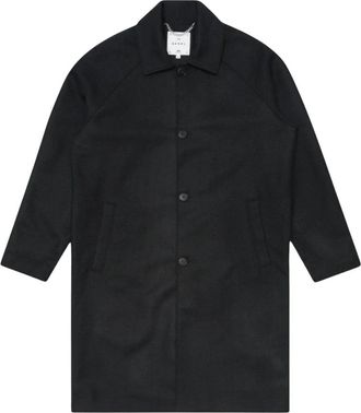 Edwin Mac Wollmantel - - Coats - Herren - Schwarzk - M