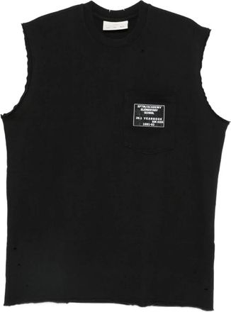 Song for the Mute Homme, Tops, Noir, Taille: XS Academy Sleeveless Tee