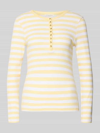 Christian Berg Longsleeve mit kurzer Knopfleiste