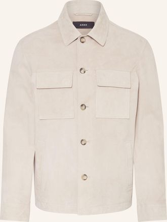 Arma Arma Leder-Overjacket Mex beige