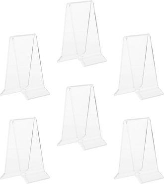 BESPORTBLE 6 St&uuml;ck Acryl Schuhst&auml;nder Transparent Dicke Schuhhalter f&uuml;r Zuhause und Laden Modernes Design Platzsparend und Stabil f&uuml;r Sandalen Flache Schuhe und 