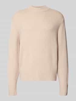 Selected Pullover aus Kaschmir mit Rippabschl&uuml;ssen