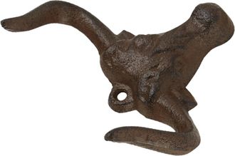 Valiclud Gusseiserne Kuhkopf-doppelhaken Für Wand Rustikale Bauernhaus-Haken Vintage-metallhaken Mit Stierköpfen Dekorative Wandhaken Zur Hutaufbewahrung