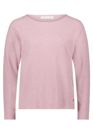 Betty & Co Damen Strickpullover mit Rundhalsausschnitt 36, Rose Melange