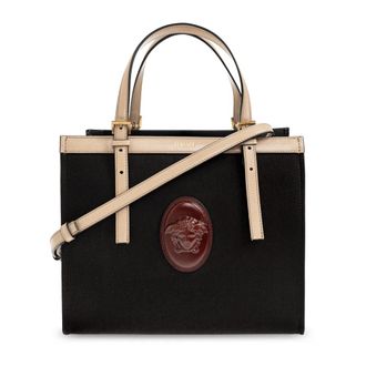 Versace Rivi&egrave;re Canvas Tote - - Bags - Damen - Schwarzk - ONE SIZE