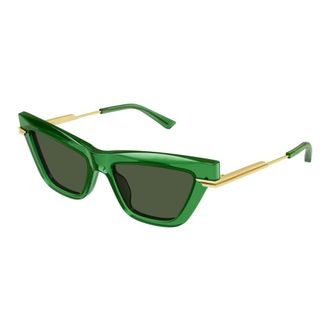 Bottega Veneta Femme, Accessoires, Vert, Taille: 54 MM Lunettes de soleil oeil-de-chat