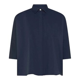 Cruna Damen, Blusen & Hemden, Blau, LGr&ouml;&szlig;e