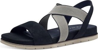 Tamaris Femme Damen 1-28157-42 Sandale Plate, Navy, 38 EU