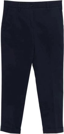 Aspesi Ma&szlig;geschneiderte Baumwoll-Chinos - - Trousers - Damen - Blau - XS