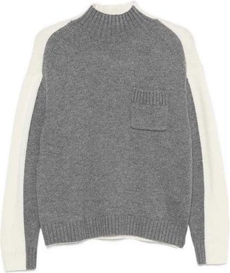 Semicouture Pull Col Rond - Gris