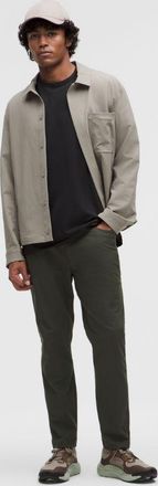 lululemon Pantalon ABC 5 poches coupe slim Warpstreme pour Hommes - 76 cm - Vert - Taille 28