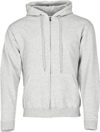 Fruit Of The Loom 62-062-0 - Sweatshirt a capuche avec zip - Homme - Grey (Heather Grey) - Small