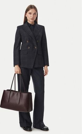 Calvin Klein Handtasche Emblem Aop Medium Work Tote LV04F3786G Dunkelrot