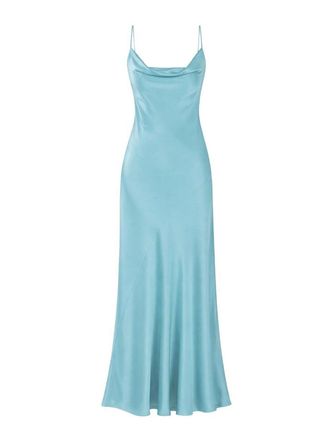 Pinko Robe Au Genou - Bleu
