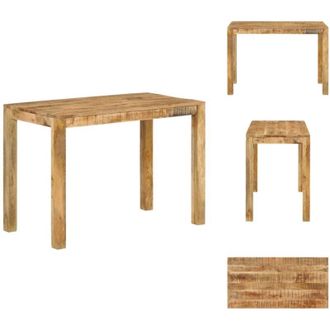 vidaXL Esstisch 110x55x76 cm Massivholz Mango - Esstisch - Massivholzm&ouml;bel - Mangoholz - K&uuml;chenm&ouml;bel - Esszimmertisch
