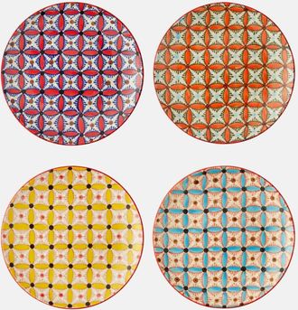 Pols Potten Set Hippy aus vier Frühstückstellern