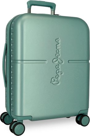 Pepe Jeans London Highlight Kabinenkoffer, blau, 40 x 55 x 20 cm, ABS, integrierter TSA-Verschluss, 37 l, 2,76 kg, 4 Doppelräder, Handgepäck, Handgepäck, von Joumma Bag