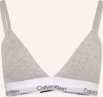 Calvin Klein Triangel-Bh Icon Cotton Modal grau