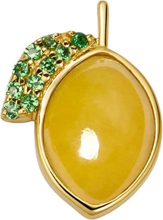 Loquet London pendentif Lemon en or 18ct serti de tsavorite