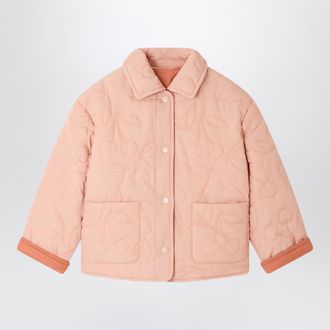 BONPOINT Rosafarbene wendbare gesteppte Molly Jacke mit Kirschen