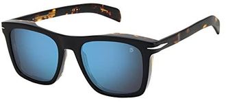 David Beckham Db 7000/s I62/MT BLK LTHAVANA Sunglasses Men Acetate, Standard, 51