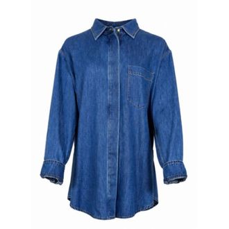 Darkpark Anne Denim Shirt - - Blouses & Shirts - Damen - Blau - S