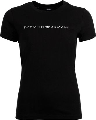 Emporio Armani Damen Iconic Logoband 2-Pack Thong Tanga-Höschen, Nero, XL