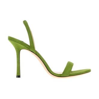 Jimmy Choo London Femme, Chaussures, Vert, Taille: 38 1/2 EU Jenn 100 Sandales