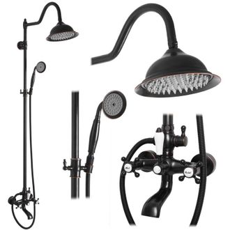 Rea duschgarnitur bergamo old black