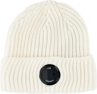 C.P. Company C.p. Company, Homme, Accessoires, Blanc, Taille: ONE Size Bonnet en laine mérinos extrafine