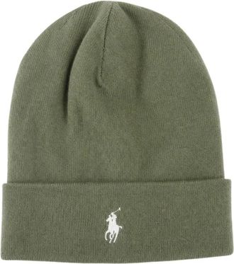 Ralph Lauren Bonnet en coton c&ocirc;tel&eacute; - Homme - Accessoires - Vert - Taille: ONE Size