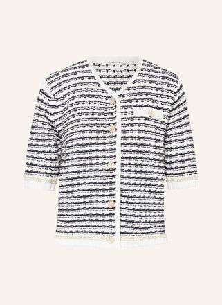 Rich & Royal Strickjacke Mit Glitzergarn weiss