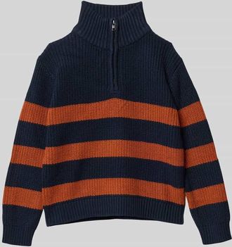 Mango Strickpullover mit Troyer-Kragen Modell zack