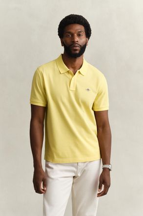 GANT Herren Regular Fit Shield Piqu&eacute; Poloshirt (XXXL) BANANA Gelb