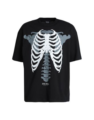 Phobia Archive T-SHIRT WITH WHITE SKELETON