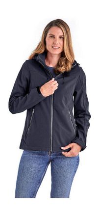 Killtec Softshelljacke Damen Softshelljacke Wasserabweisende, winddichte Softshelljacke mit abnehmbarer Kapuze