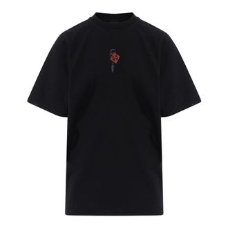 44 Label Group Baumwoll-T-Shirt Mit Logo-Print - - Tops - Herren - Schwarzk - M