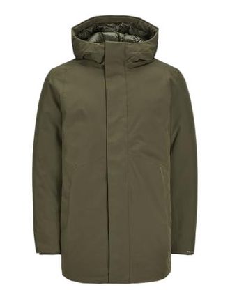 Jack & Jones Plus Size Parka JJEKEEN PLS pour homme, motif feuilles de raisin, 4XL, Grape Leaf, XXXXL