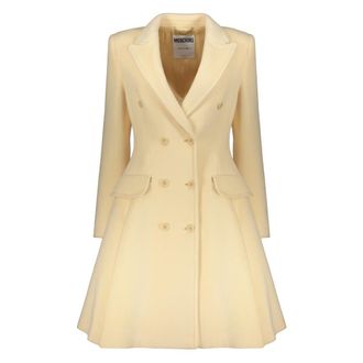 Moschino Doppelreihiger Mantel mit Reverskragen - - Coats - Damen - Beige - L