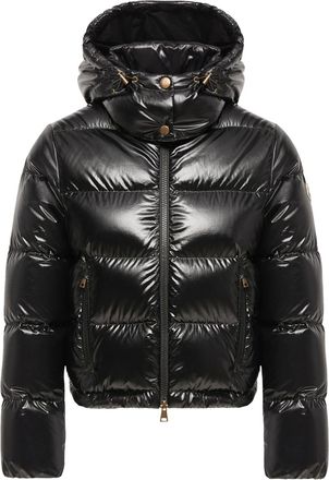 Moncler Moncler Doudoune Courte En Nylon Niveole, Femme, Noir, Taille: 00